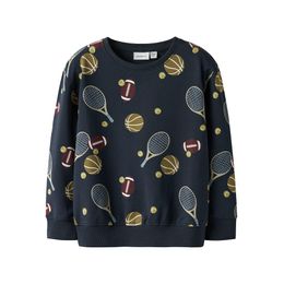 name it Sweatshirt 'NMMKEATON' Jungen Gr&ouml;&szlig;e 98 navy / oliv / weinrot / wei&szlig;