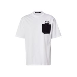 K by KARL LAGERFELD Karl Lagerfeld Shirt 'Ikon Peek-A-Boo' male White size L