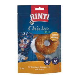 Rinti Chicko Maxi Dauer-Kauring Gro&szlig; Hundesnacks Zahnpflege 3x50g