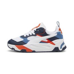 Puma Sneaker Jungen Gr&ouml;&szlig;e 38.5 navy / orange / schwarz / wei&szlig;
