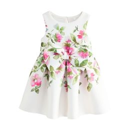 next Kleid Mädchen Größe 122 grün / pink / weiß
