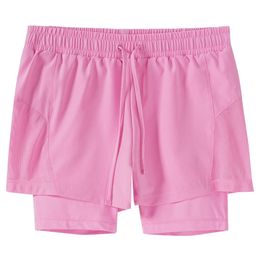 Yigga M&auml;dchen Sport-Shorts im 2-in-1-Style