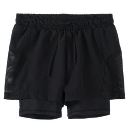 Yigga M&auml;dchen Sport-Shorts im 2-in-1-Style