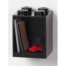 Lego Wandregal "4 Knobs" in Schwarz - (B)15,9 x (H)47 x (T)16,1 cm - 25% | Kinder-moebel