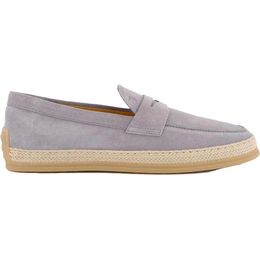 Tod's Tod's Loafer - Heren Gomma Rafia Mocassin Grijs - Gr. UK_8_5 - in Grau - f&uuml;r Damen