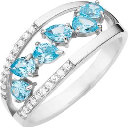 CR&Eacute;ATION L Damen Ring Silber 925 Gr&ouml;&szlig;e 17