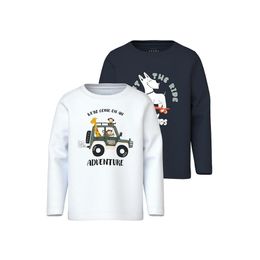 name it Shirt 'NMMVUX' boy Blue, White size 122/128