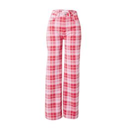 florence by mills Exclusive For About You Jeans 'Iris' Damen Gr&ouml;&szlig;e 25/26 rosa / rot / pastellrot