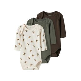 name it Romper/Bodysuit boy Beige, Brown, Green size 62