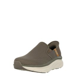 Skechers Slip On 'D'Lux Walker - Orford' Herren Größe 41.5 karamell / umbra / weiß