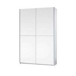 Höffner Schwebetürenschrank 2-türig Hastings ¦ weiß ¦ Maße (cm): B: 125 H: 195,5 T: 38.0 » Höffner