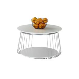H&ouml;ffner Couchtisch Litwa wei&szlig; Ma&szlig;e (cm): H: 42 &Oslash;: 70 &raquo; H&ouml;ffner
