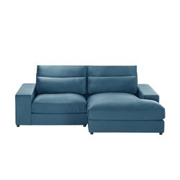 Höffner Ecksofa Branna ¦ blau ¦ Maße (cm): B: 232 H: 88 T: 164.0 » Höffner