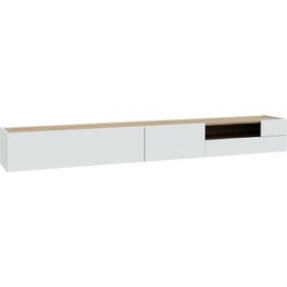 FORTE Lowboard »LewisvilleTV-Board, TV-Schrank« Secret Grey/ Valencia Eiche hängender TV Unterschrank