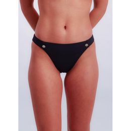 JOOP! Bikini-Hose »Solid Gold Deco«, Logo-Plaketten vorder- und rückseitig Black 36 - N-Gr N-Gr 36 Bikini-Mini-Pant von JOOP!