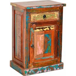 Sit Kommode &raquo;Riverboat&laquo; aus recyceltem Altholz, Shabby Chic, Vintage bunt