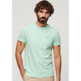 Superdry Rundhalsshirt »ESSENTIAL LOGO EMB TEE« light mint M M Cooles Shirt von Superdry