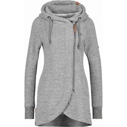 ALIFE & KICKIN Kapuzensweatjacke &raquo;Damen MaryAK A&laquo; steal XXL XXL Kuschelig weiche Kapuzensweatjacke MaryAK C von alife and kickin in einfarbiger Optik