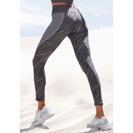 active by Lascana LASCANA ACTIVE Leggings mit Zebramuster schwarz XS (32/34) - N-Gr N-Gr XS (32/34) Performance Leggings mit Animal-Print
