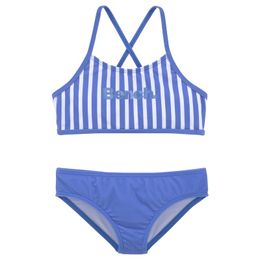 Bench. Bustier-Bikini mit trendigen Streifen blau gestreift 122/128 - N-Gr N-Gr 122/128 Sportliches Design