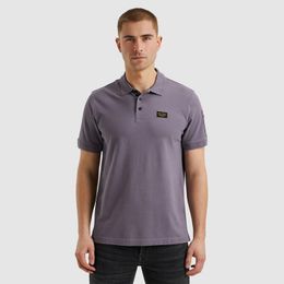 PME-Legend PME LEGEND Poloshirt mit Logostickerei purple sage L L Poloshirt von PME LEGEND