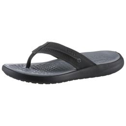 Crocs Zehentrenner »Yukon Vista II Flip« Sandale, Sommerschuh mit Ziernaht schwarz 46 46 Bequemer Zehentrenner von Crocs - Das Original!