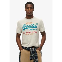 Superdry Rundhalsshirt »VL CALI RELAXED TEE« Quantico Grey Jaspe Marl 3XL 3XL Cooles Shirt von Superdry