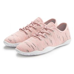 Lascana Sneaker Freizeitschuh, Halbschuh, Slipper superleicht, ultraflache Sohle VEGAN rosé 39 39 Textilschuhe, Stoffschuhe mit ultraleichter, sehr...