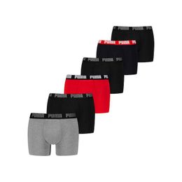 Puma Boxershorts »MEN EVERYDAY BOXER 6P ECOM« 6er Pack, Elastischer Logobund, Stretchmaterial, ohne Eingriff grey-bunt S S Herren-Trunk von Puma