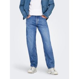 Only & Sons ONLY & SONS Regular-fit-Jeans »ONSEDGE STRAIGHT BROMO 0017 DOT DNM NOOS« Special Bright Blue Denim 31 - Länge 34 Länge 34 31 Regular-fit-Jeans mit...