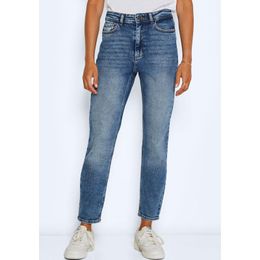 Noisy may Ankle-Jeans »NMMONI HW STRAGHT ANK JEANS AZ221DB NOOS« Dark Blue Denim 25 - Länge 30 Länge 30 25 Straight Fit Passform bietet Komfort...