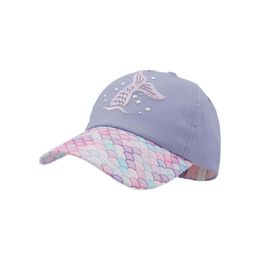 MaxiMo Baseball Cap f&uuml;r M&auml;dchen mit verspieltem Meerjungfrauenmotiv lila 49/51 Baseballm&uuml;tze von MaxiMo