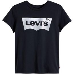Levi's LEVI'S Rundhalsshirt »THE PERFECT TEE« mit Logo im Metallic-Holo Print black-silver L (40) L (40) Kurzarmshirt von Levi’s