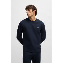 BOSS Pyjamaoberteil »Waffle LS-Shirt« Dark Blue 403 L L Pyjama-Langarmshirt von BOSS Menswear