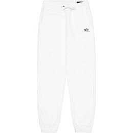 Alpha Industries Sweathose »Basic Jogger Small Logo II« white XXL - N-Gr N-Gr XXL Mit Kordelzug und elastischem Bündchen