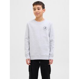 Jack & Jones JACK & JONES JUNIOR Sweatshirt »JJESWIFT SWEAT CREW NECK NOOS JNR« White Melange 140 140 Sweater von Jack & Jones Junior