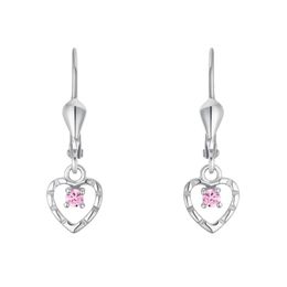 Amor Ohrringe Damen Gr&ouml;&szlig;e One Size rosa / silber