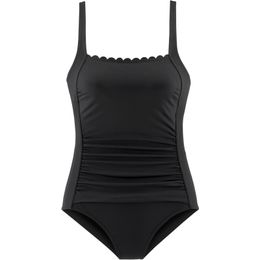 Lascana Damen Badeanzug, schwarz-wei&szlig;, Gr&ouml;&szlig;e 42C