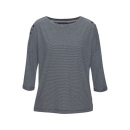 ELBSAND Damen 3/4-Arm-Shirt, marine-wei&szlig;, Gr&ouml;&szlig;e L (40)