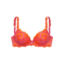 Lascana Damen Push-up-BH, pink-orange, Gr&ouml;&szlig;e 75E