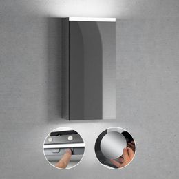 neoro n50 Advance | n50T46 Spiegelschrank B: 40 cm mit 1 T&uuml;r Anschlag rechts, mit Beleuchtung, mit einstellbarer Farbtemperatur, BN0514MI,