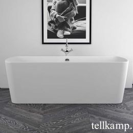 Tellkamp Komod freistehende Rechteck-Badewanne, 0100-079-00-AUF/CRWM,