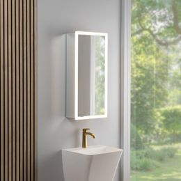 rivea Dia Spiegelschrank B: 40 cm mit 1 T&uuml;r Anschlag rechts, mit Beleuchtung, BR0535MI,