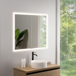 rivea Dia Einbau-Spiegelschrank B: 100 cm mit 2 T&uuml;ren, mit umlaufender Beleuchtung, BR0538MI+BN0478MI,