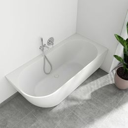 evineo ineo4 Eck-Badewanne L: 170 B: 80 cm, Raumecke rechts, BE4002WM,