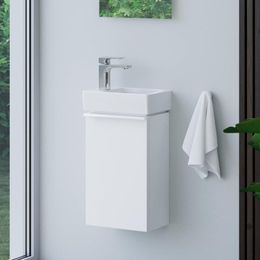 evineo ineo4 Unterschrank B: 33 cm, 1 Tür rechts, mit Griff, für Villeroy & Boch Avento Handwaschbecken,, BE0801WM,