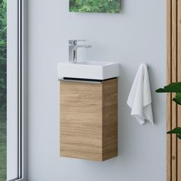 evineo ineo4 Unterschrank B: 33 cm, 1 T&uuml;r rechts, mit Griff, f&uuml;r Villeroy & Boch Avento Handwaschbecken,, BE0801OA,