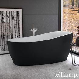 Tellkamp Sao freistehende Oval-Badewanne, 0100-078-0B-AUF/CRWMEB,