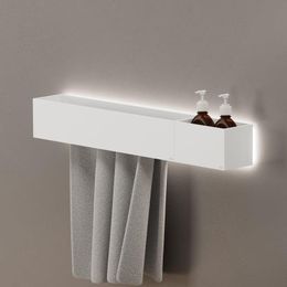 Viverso AGA Design U Badaccessoire-Set inkl. Beleuchtung f&uuml;r Wannenanlage, AGA-BW80LED-WM#SET2,