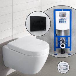 Villeroy & Boch Villeroy & Boch Subway Komplett-SET Wand-Flachsp&uuml;l-WC mit neeos Vorwandelement,, 66031001+16601BM#SET,